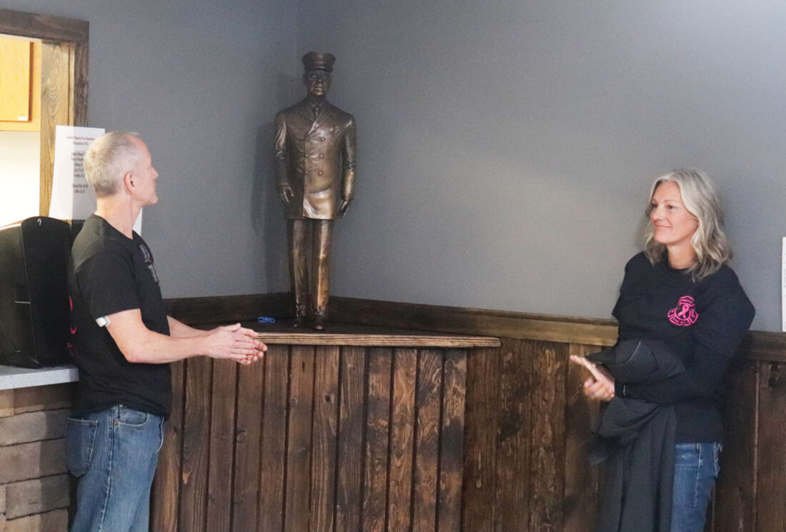 Coolville Volunteer Fire Department unveils bronze statue of former ...